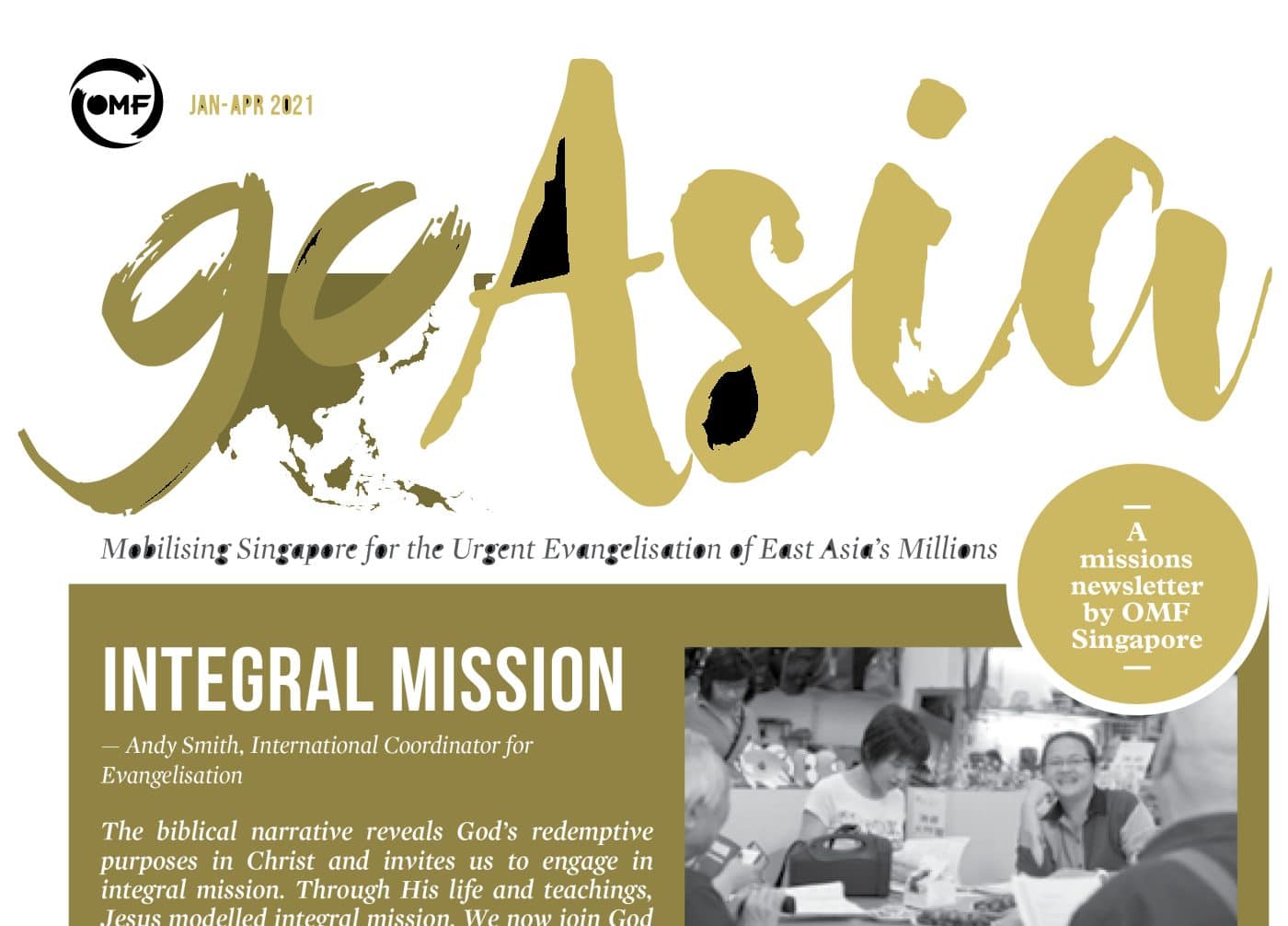 Go Asia (Jan-Apr 2021): Integral Missions - OMF Singapore